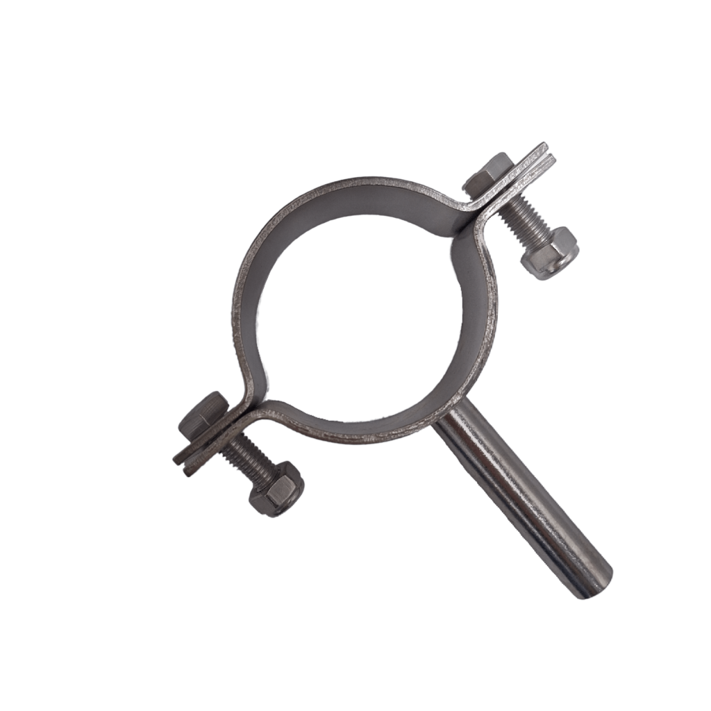 Abrazadera Omega Con Base Acero Inoxidable T304 Norma A270 y DIN - Merinox